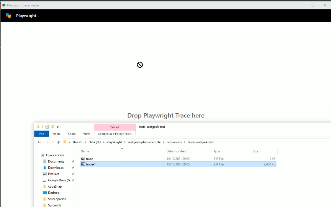 [BUG] It is not possible to drop trace zipped folder to the trace viewer PWA · Issue #9737 ...