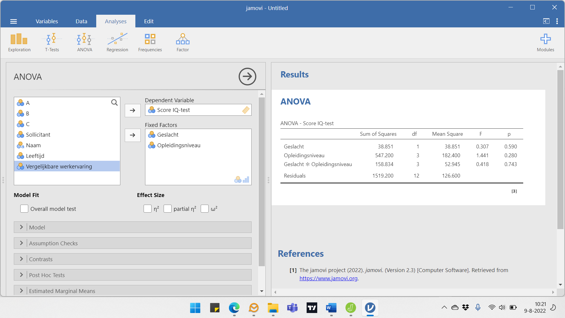 [Bug]: ANOVA Number of observations is