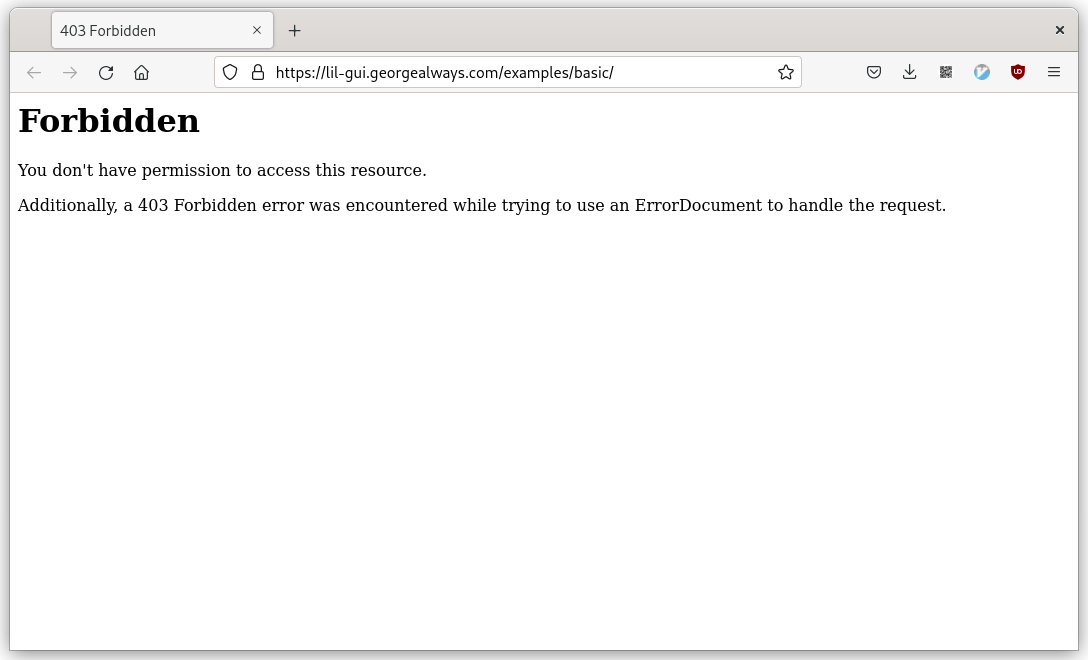 403 error in examples · Issue #3 · georgealways/lil-gui · GitHub