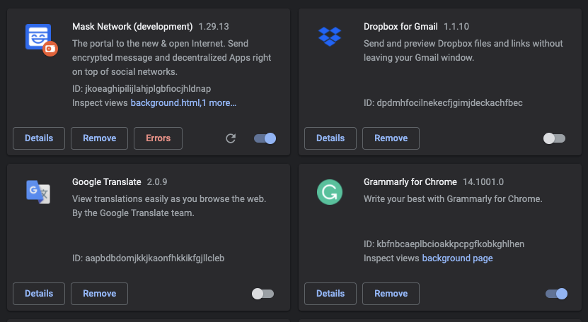 [Demand] Add plugins management page on the dashboard · Issue #2674 · DimensionDev/Maskbook · GitHub