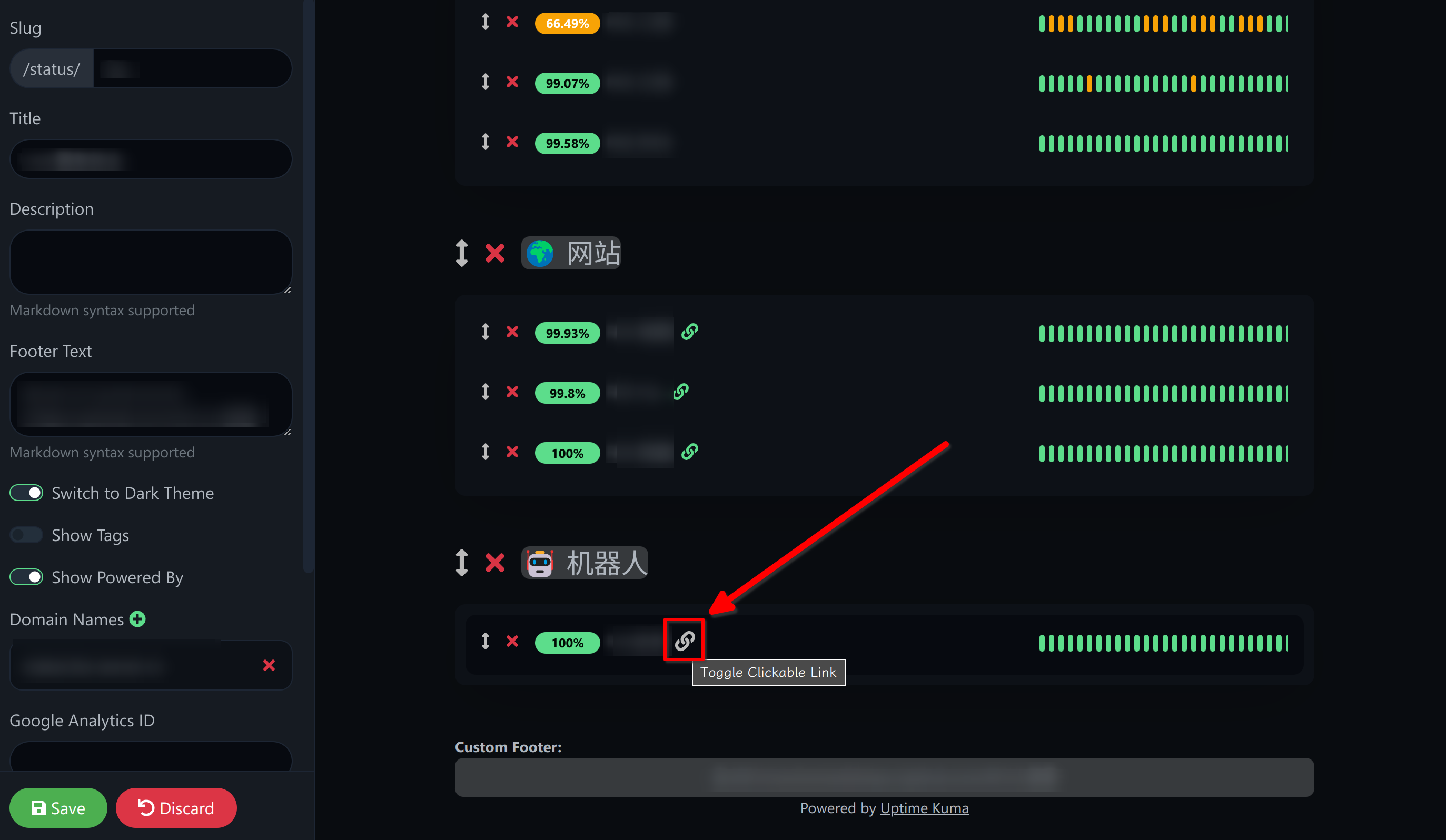 Allow adding hyperlinks to monitors on status page · Issue #476 ...