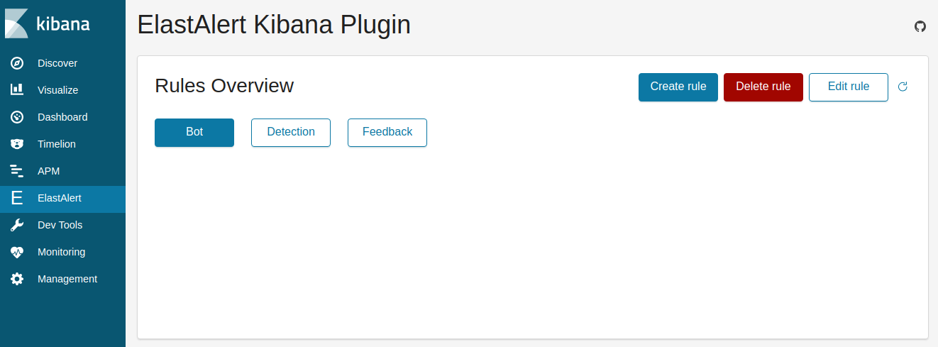 Complete redesign of plugin for Kibana 6.3 · Issue #56 · bitsensor/elastalert-kibana-plugin · GitHub