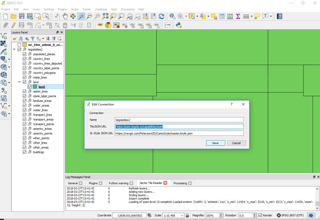 Figure out why QGIS Vector Tiles Reader compatibility plugin is not ...