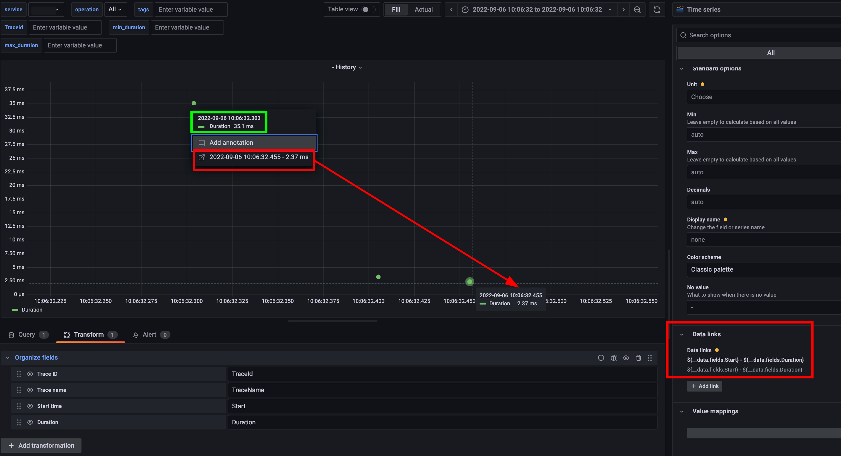 Data Link Takes Wrong Values With Data Fields · Issue 54768 · Grafana Grafana · Github