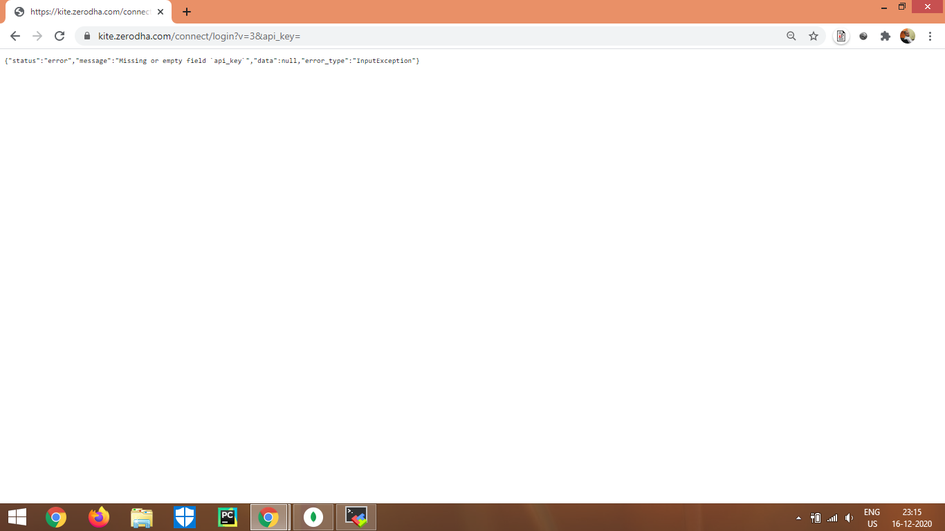 Bug: In case the API Key and secret for broker added are invalid then there should be away to ...
