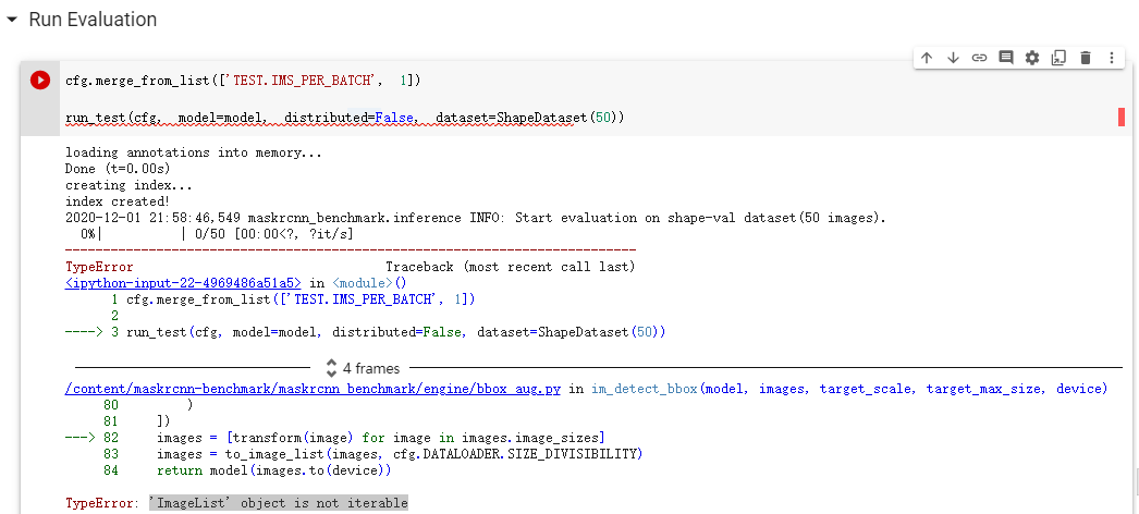 'ImageList' object is not iterable · Issue #1289 · facebookresearch/maskrcnn-benchmark · GitHub