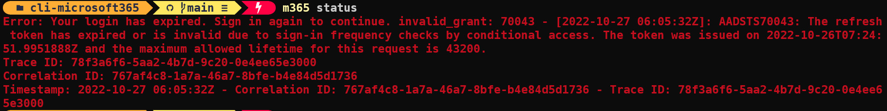 Refresh Token expired exception after one day of being signed in · Issue #3942 · pnp/cli ...