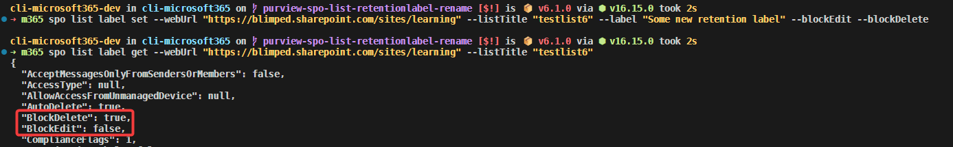 Enhancement: remove blockEdit and blockDelete options as they do not have effect on spo list ...