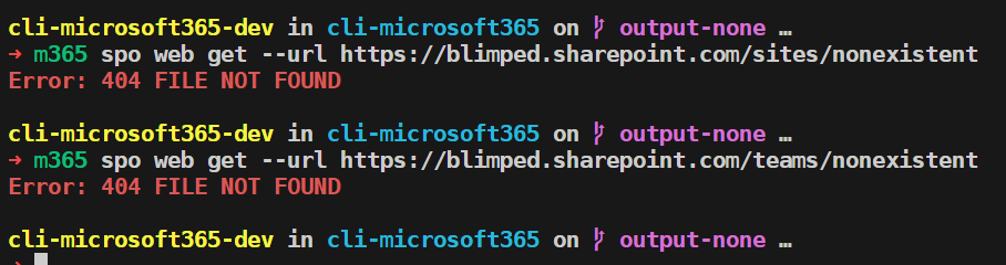 Bug Report Unexpected Error M365 Spo Web Get · Issue 5175 · Pnp Cli Microsoft365 · Github
