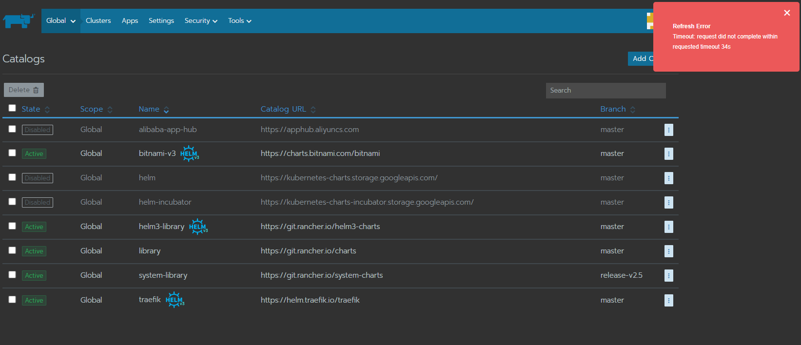 Bitnami Chart fails to refresh, causing Rancher Backup Restore timeouts and loops · Issue #31940 ...