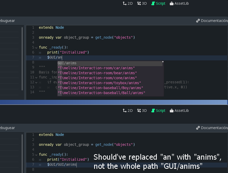 Autocomplete Not Working Properly With Partially Written Paths And Get 