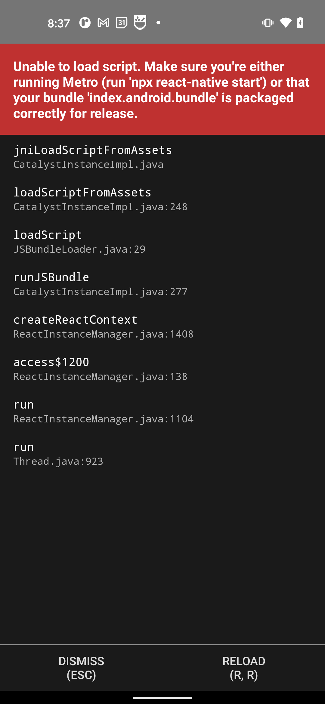Built apk can't connect to Metro · Issue #10556 · nrwl/nx · GitHub