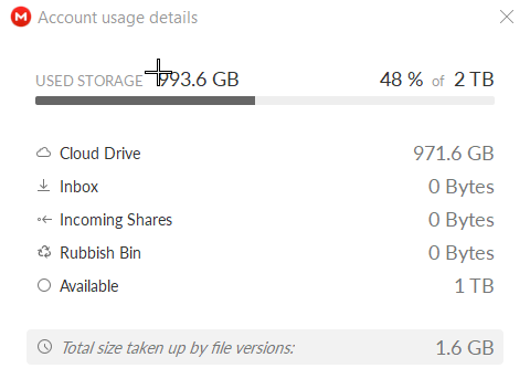 MEGAsync reporting wrong storage numbers · Issue #493 · meganz/MEGAsync · GitHub