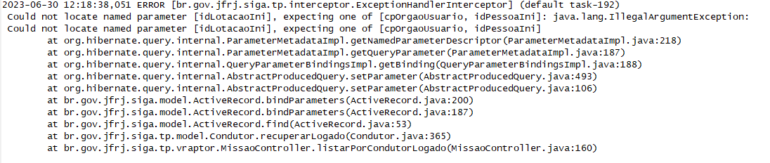 TP - Erro ao agente tentar listar suas Missões · Issue #2388 · projeto-siga/siga · GitHub