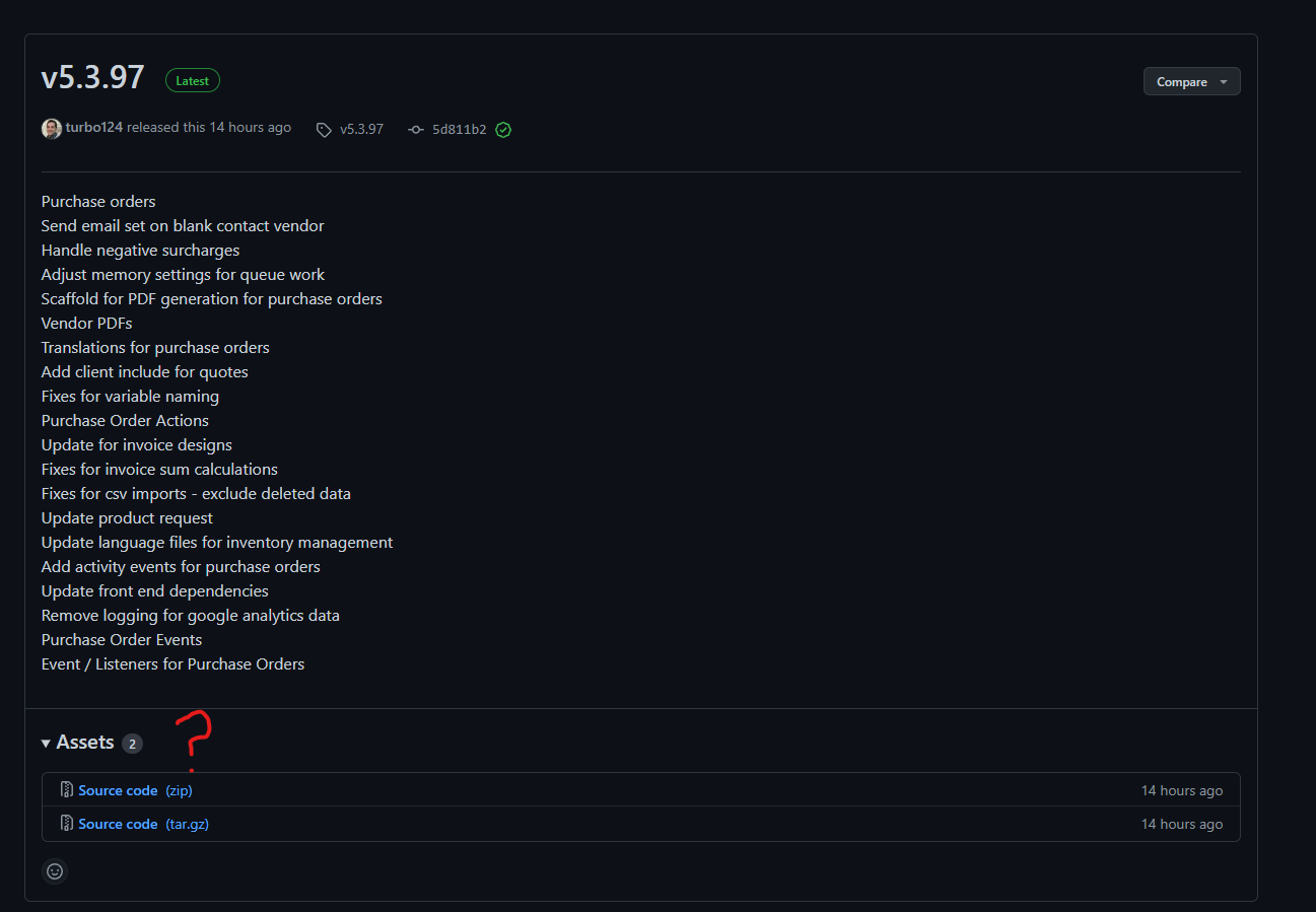Invoice Ninja shows there is an update available before build is completed · Issue #7431 ...
