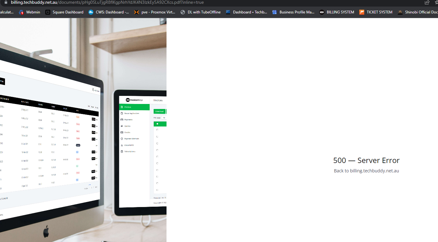 Server Error 500 when accessing previously uploaded documents for expenses · Issue #7798 ...