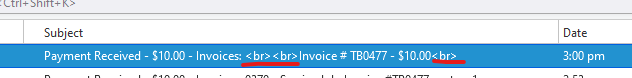 Payment email template - subject field shows tags for some variables · Issue #8180 ...