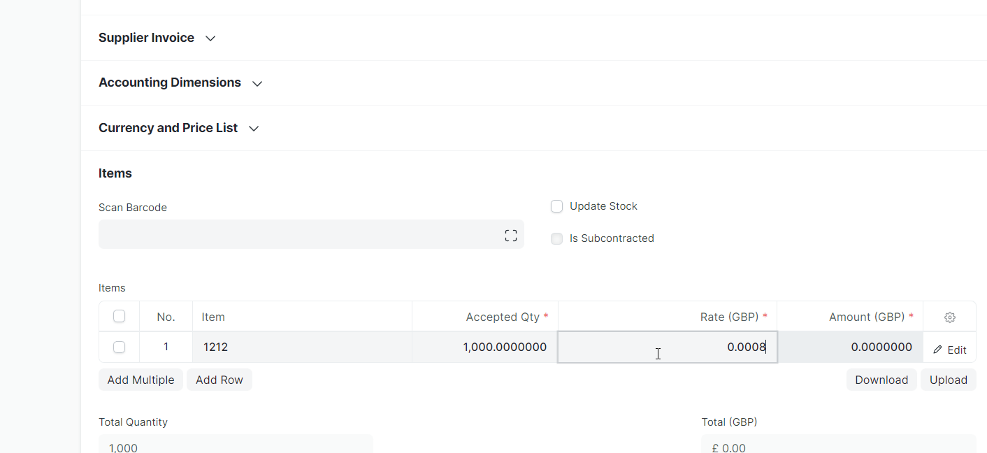 Precision Still Doesnt Work · Issue 35099 · Frappeerpnext · Github 