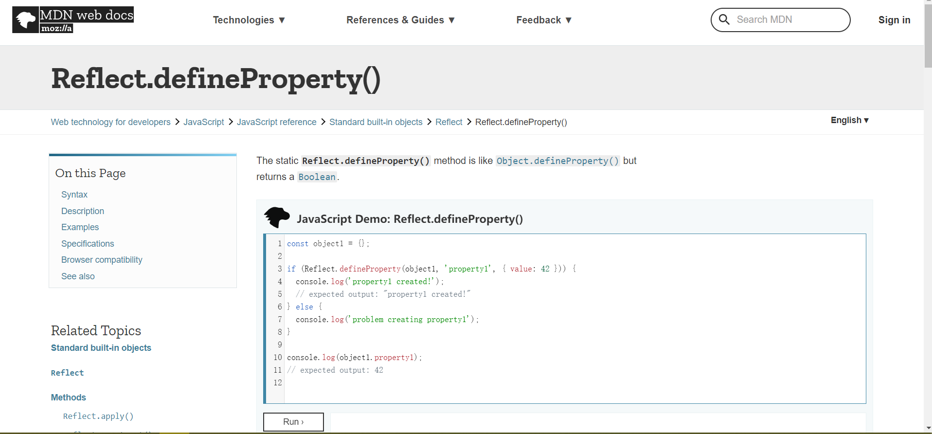 Docs for Reflect.deleteProperty is not right. · Issue #3811 · mdn/sprints · GitHub