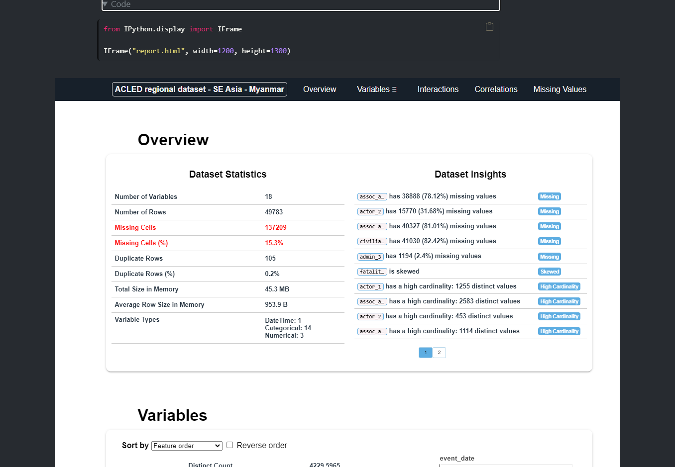 Export To Html Not Working · Issue 972 · Sfu Db Dataprep · Github