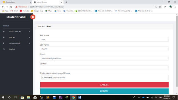 GitHub - volam1999/LibrarySystem