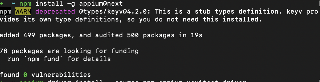 unable to uninstall appium 1.x.x and the server is not automatically replaced with appium 2 ...