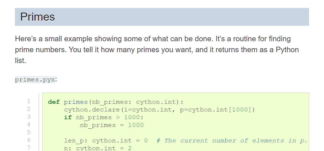 Enh Pythonise The Documentation · Issue 4187 · Cythoncython · Github