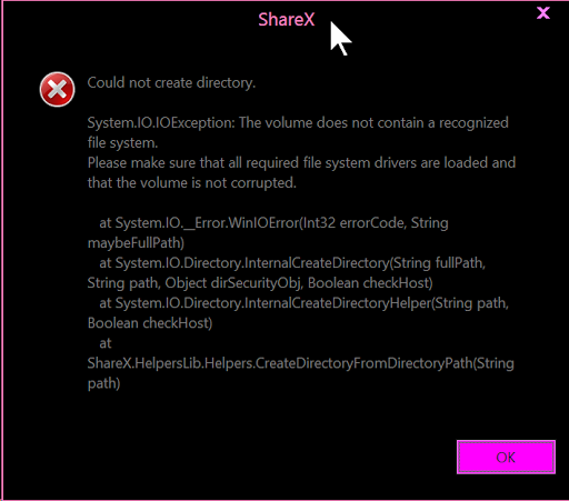 Stopped working in W8Pro · Issue #2945 · ShareX/ShareX · GitHub