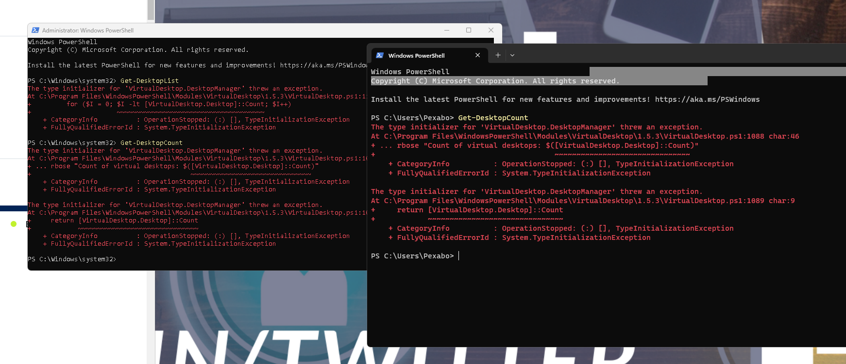 Cant Get The Basics Working · Issue 29 · Mscholtespsvirtualdesktop · Github