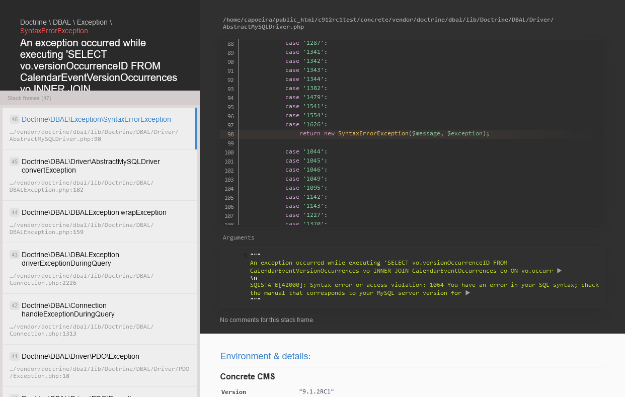 [V9.1.2RC1] Event List Block - Specific Topic Filtering doesn't work/ throws a syntax error ...
