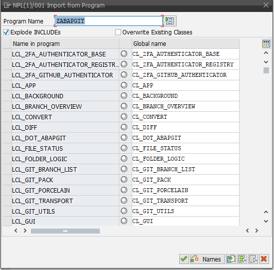 global classes for dev version of abapGit · Issue #773 · abapGit/abapGit · GitHub