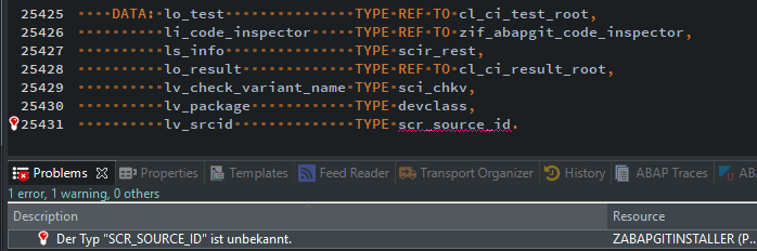 Type SCR_SOURCE_ID does not exist (code inspector) · Issue #1555 · abapGit/abapGit · GitHub
