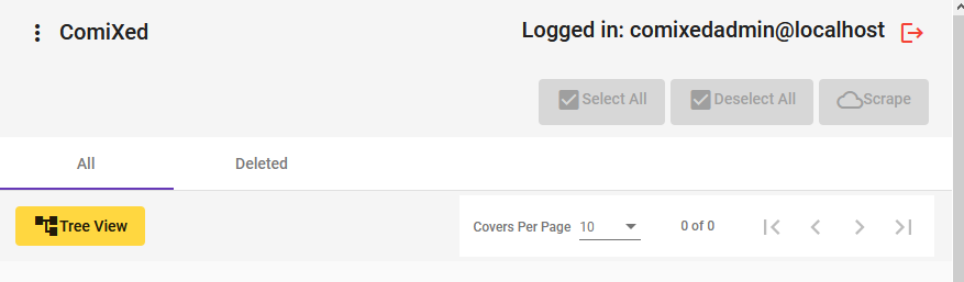 [BUG] No Account link visible at top of library page · Issue #709 · comixed/comixed · GitHub