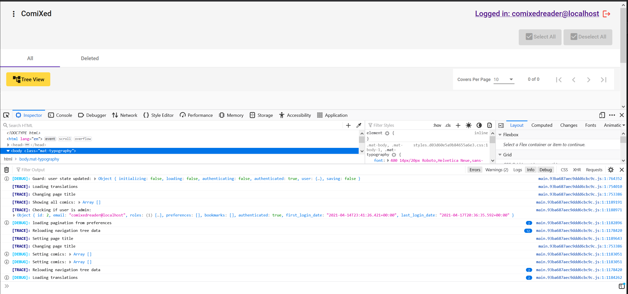 [BUG] No Account link visible at top of library page · Issue #709 · comixed/comixed · GitHub