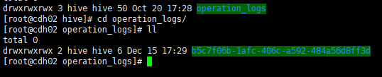 Couldn't find log associated with operation handle: OperationHandle [opType=EXECUTE_STATEMENT ...