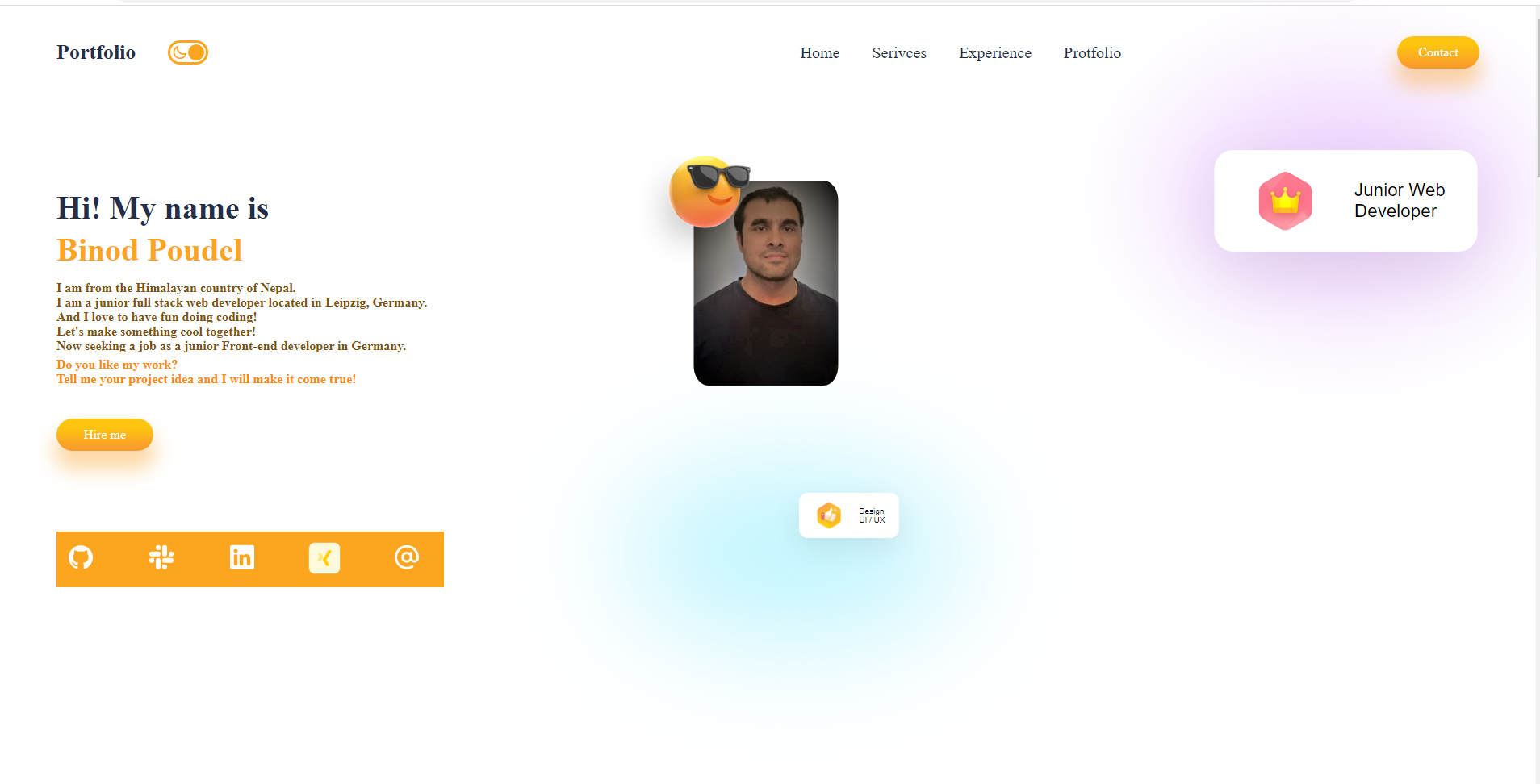 GitHub - binodpoudel/binod-portfolio-page
