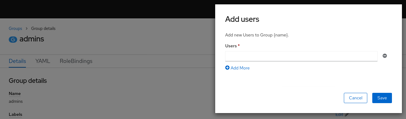 Unresolved placeholder in Add User to group screen · Issue #9798 · openshift/console · GitHub