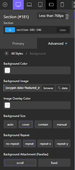 Background image sizing not working · Issue #2951 · soflyy/oxygen-bugs-and-features · GitHub