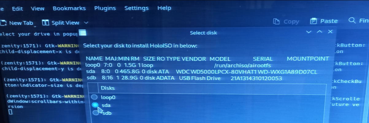 /var/mnt: special device /dev/sda3 does not exist; Something went wrong when mounting root ...