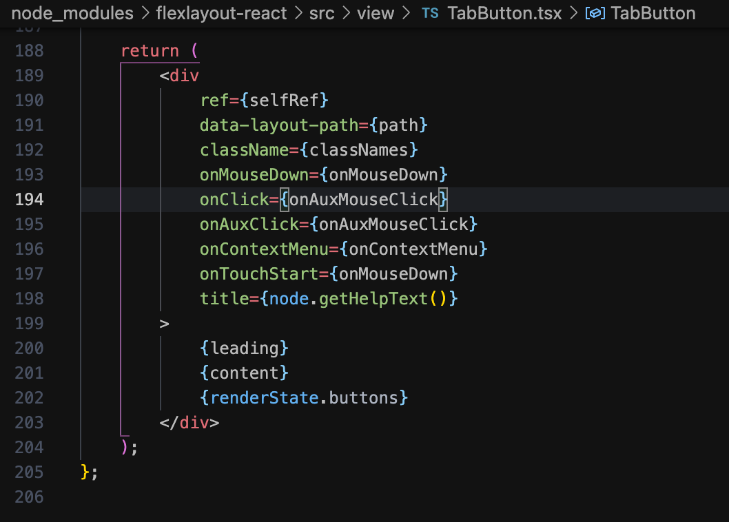 Question: Custom click handling in Tab · Issue #303 · caplin/FlexLayout · GitHub