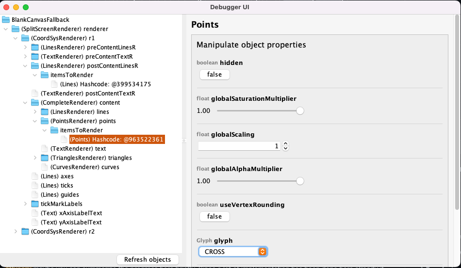 GUI for exploring/debugging renderers of a canvas · Issue #35 · hageldave/JPlotter · GitHub