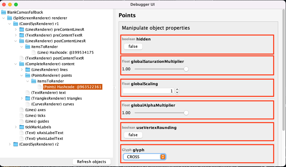 GUI for exploring/debugging renderers of a canvas · Issue #35 · hageldave/JPlotter · GitHub