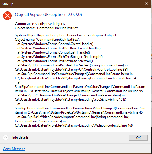 My expirence · Issue #80 · staxrip/staxrip · GitHub