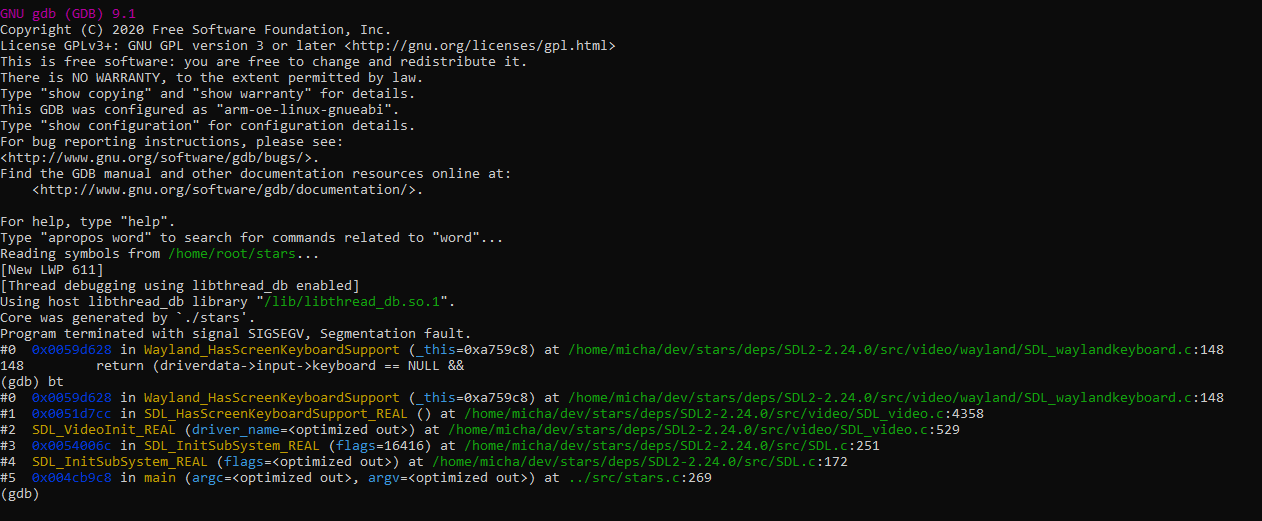 Linux SDL 2.24.x: Wayland_HasScreenKeyboardSupport can cause a Segmentation fault · Issue #6378 ...