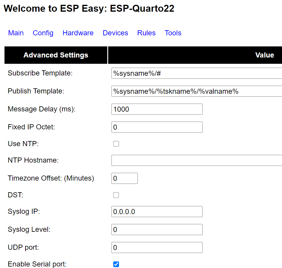 Retain flag not appearing on tools->advanced menu · Issue #3171 · letscontrolit/ESPEasy · GitHub
