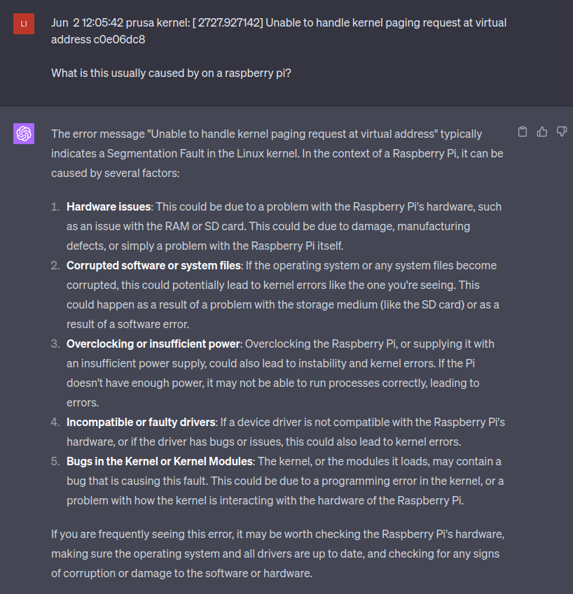 Kernel oops when using picam · Issue #773 · prusa3d/Prusa-Link · GitHub