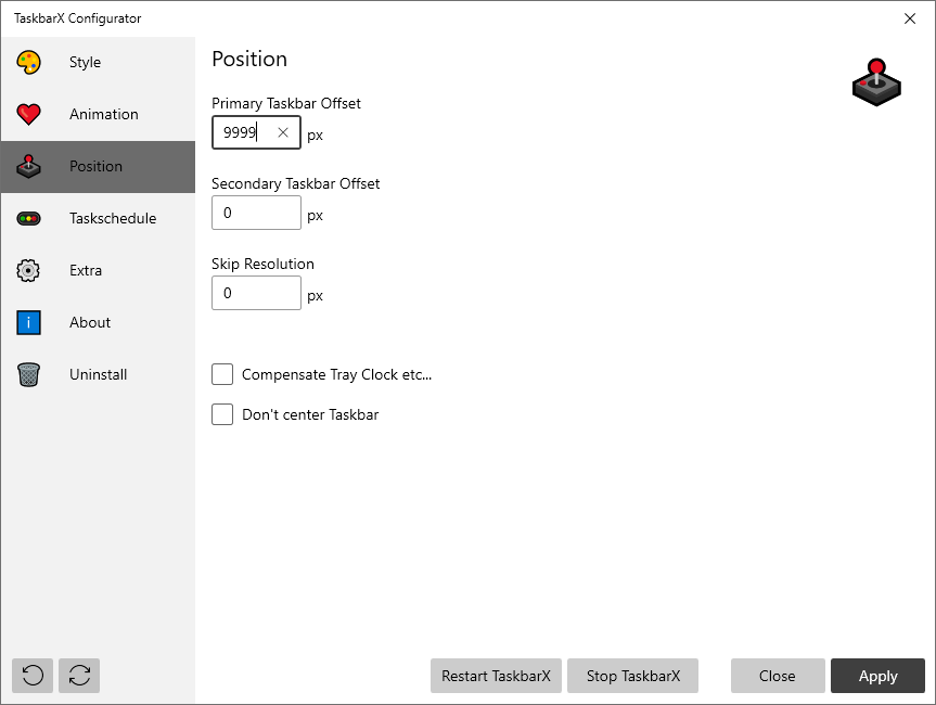 [Feature Request] Hide all running apps in the taskbar. 📌 · Issue #449 ...