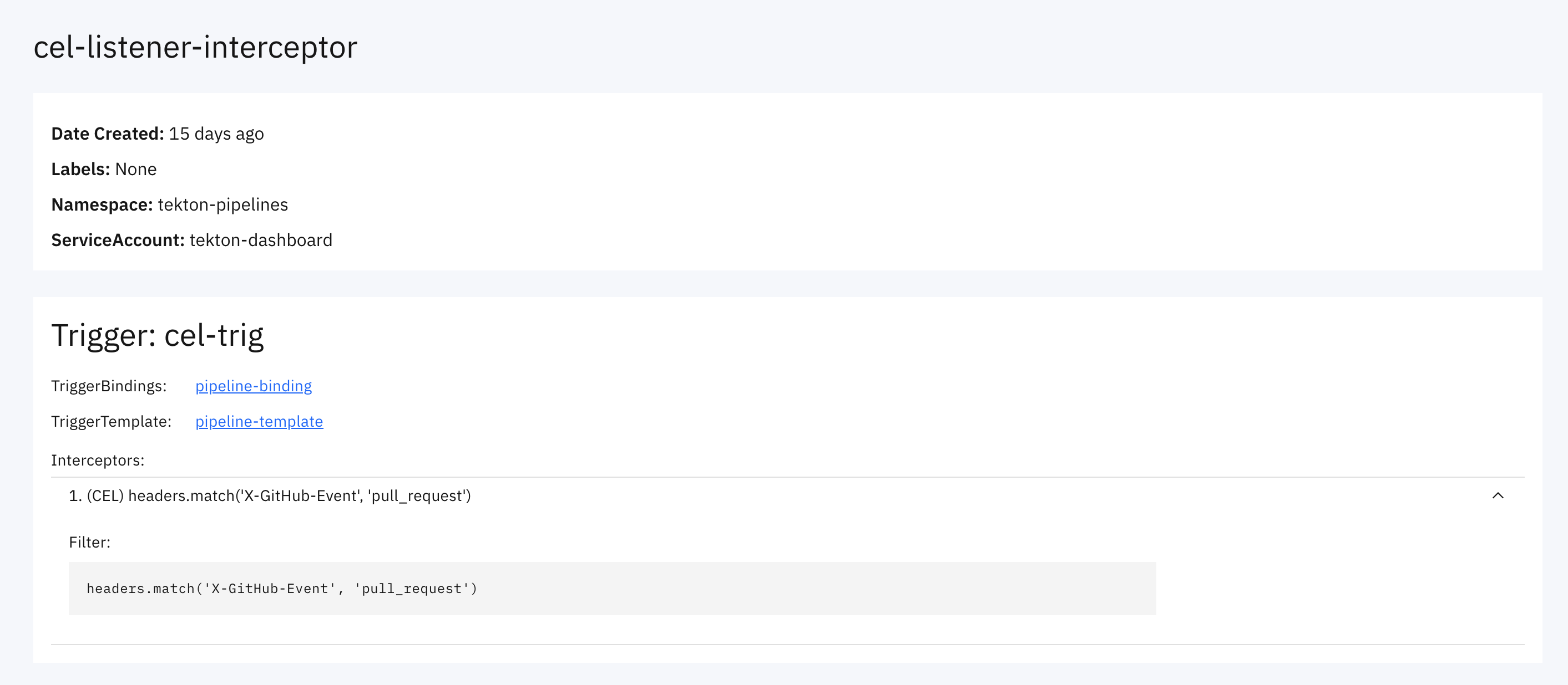 EventListeners, Interceptors: option to NOT show CEL interceptor details · Issue #1129 ...