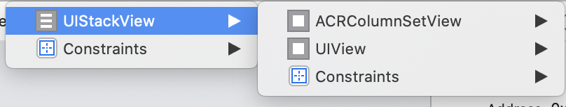 [IOS][Layout] [Extra UIView in the container with only 1 ColumnSet element, and sometimes this ...