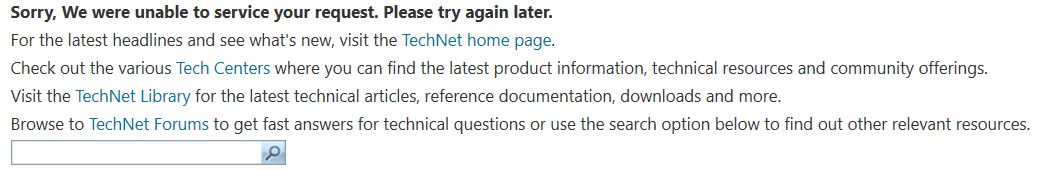 Dead link on TechNet email verification email · Issue #1711 · MicrosoftDocs/feedback · GitHub